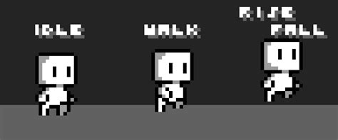 2d像素游戏基本角色模板素材精灵表 像素实验室