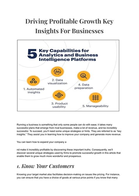 Ppt Key Insights For Driving Profitable Growth In Business Powerpoint Presentation Id 12738795