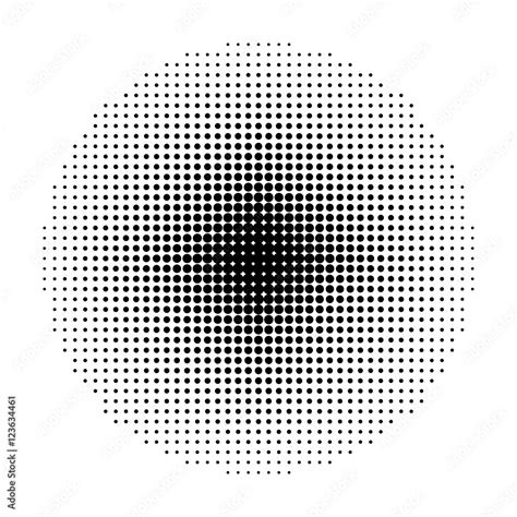 Vector Circle Halftone Geometric Shapes Dot Minimal Design Abstract Round Background Backdrop