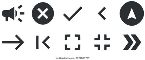 set 10 icons maps vector collection stock vector royalty free