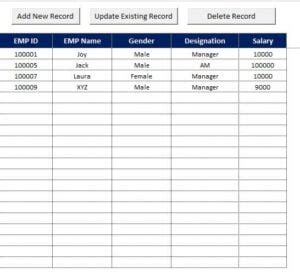 Data Entry Form In Excel PK An Excel Expert