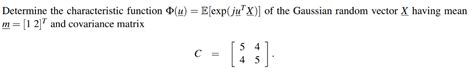 Determine The Characteristic Function U Chegg