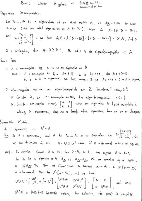basic linear algebra pdf
