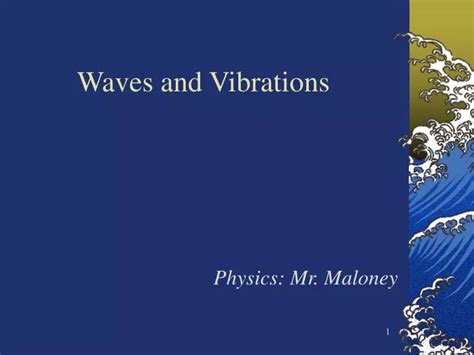 PPT Waves And Vibrations PowerPoint Presentation Free Download ID