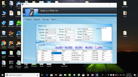 Share Project đồ án Winform C Quản Lý Nhân Sự Full Code Csdl Báo Cáo Youtube