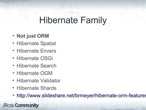 Orm Jpa And Hibernate Overview