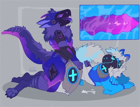 Rule 34 Anal Anthro Blue Penis Bluejake Bodily Fluids Cum Duo