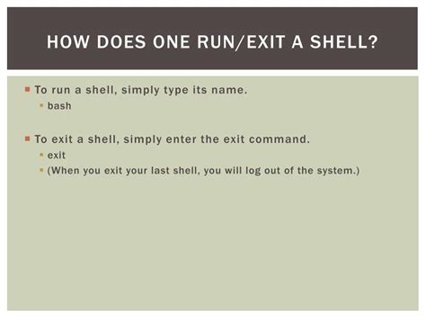 ppt unix linux shells powerpoint presentation free download id 6589520