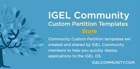Community Custom Partitions Store Igel Community
