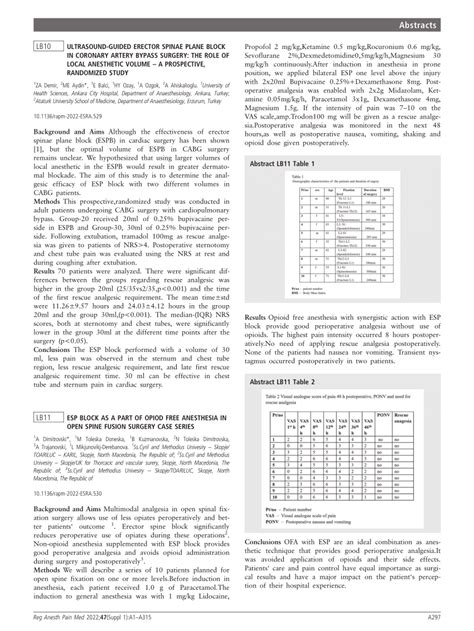 PDF LB ESP Block As A Part Of Opiod Free Anesthesia In Open Spine Fusion Surgery Case Series