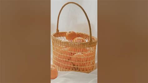 99 라탄 과일 네트바구니네트백라탄백 만들기 라탄공예 스튜디오러시rattan Craft Make Rattan Net Pattern Basket Youtube