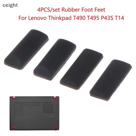 Ceight 4 ชิ้นเซ็ตแผ่นยางสําหรับ Thinkpad T490 T495 P43s T14 Anti