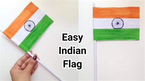 😍 Easy 😍 Indian Flag Making From White Paper • How To Make Indian Flag