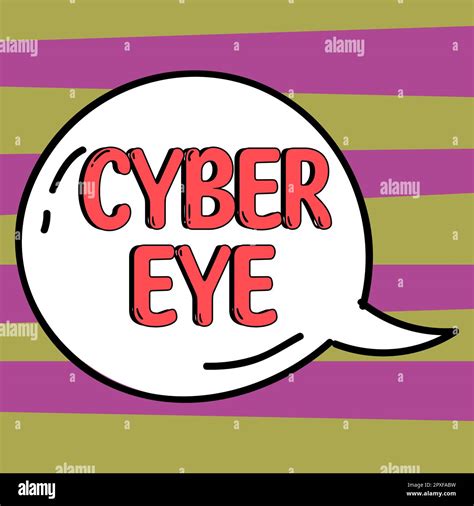 Writing Displaying Text Cyber Eye Concept Meaning Tool Engages In Building Smart Technologies