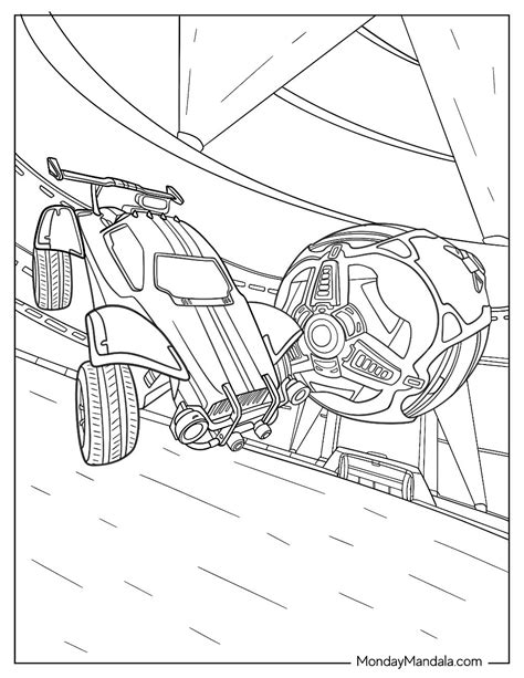 Rocket League Coloring Book