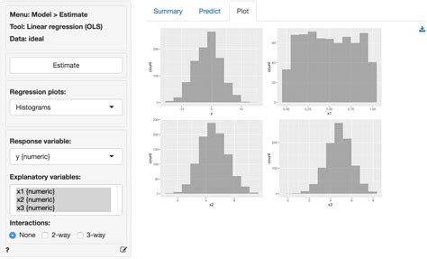 Model Estimate Linear Regression Ols