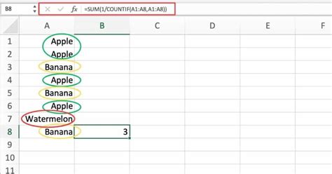 How To Count Unique Values In Excel Sheet Leveller