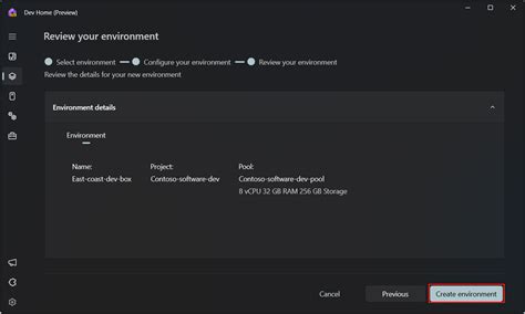 Create And Manage Your Dev Box With Dev Home Microsoft Dev Box Microsoft Learn