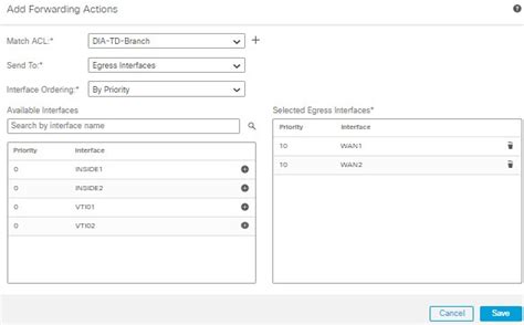configuration example for policy based routing