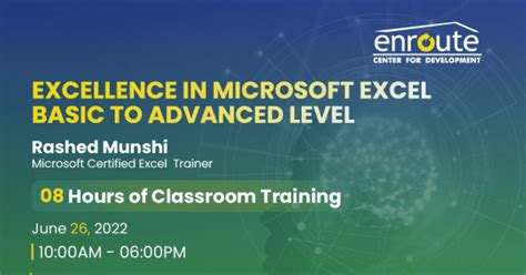 Excellence In Microsoft Excel Basic To Advanced Level Ecdl