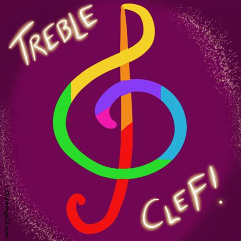 How To Draw A Treble Clef Music Symbol Drawings Of