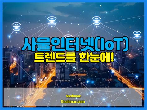 2024년 최신 트렌드 사물인터넷iot의 5가지 주요 사실 Rushmac