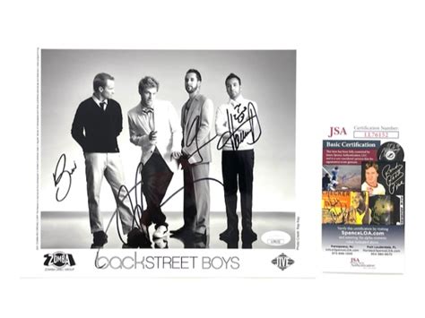 Backstreet Boys Band Signed 8x10 Promo Press Photo Jsa Certified