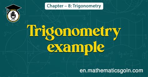 Trigonometry Example Mathematics Gurukul Goln English