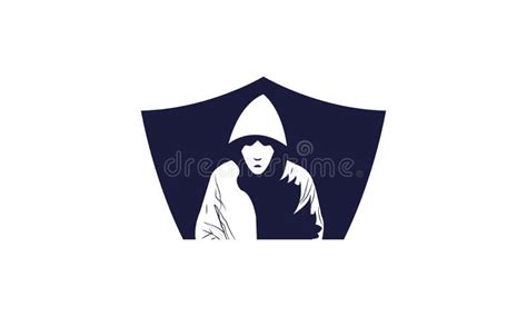 Hacker Logo Design Cyber Security Hacker Anonymous Hacker Logo Template Stock Vector