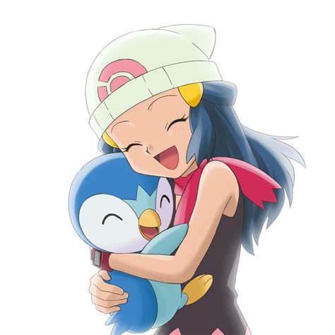 Dawn and Piplup Hug Pokémon Know Your Meme Cute Pokemon Pokemon Art Hikari Pokemon