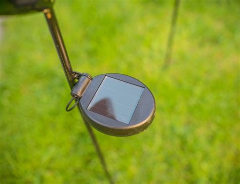 Садовый светильник на солнечной батарее Solar ФЛАММЕ МУН металл 93 см