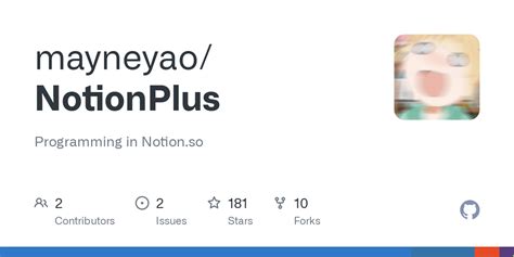 Github Mayneyaonotionplus Programming In Notionso
