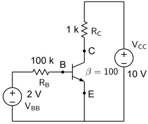 Solved Calculate IB IC And VC In The Following Circuit As Chegg Com