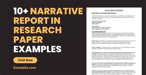 10 narrative report in research paper examples to download