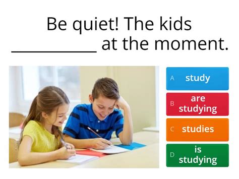 Present Simple Present Continuous Quiz