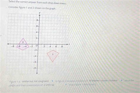 Select The Correct Answer From Each Drop Down Menu Consider Figure 1