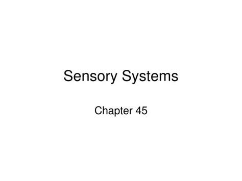 PPT Sensory Systems PowerPoint Presentation Free Download ID 4606293