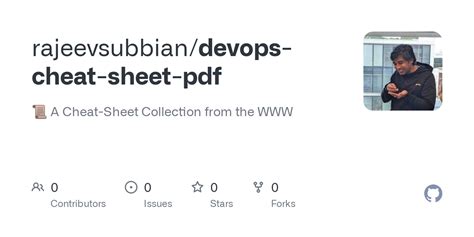 github rajeevsubbian devops cheat sheet pdf 📜 a cheat sheet