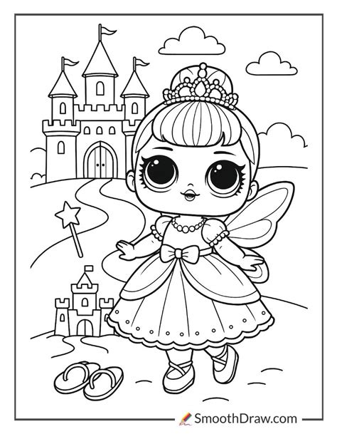 Lol Coloring Queen Doll Glitter Bee Pages Surprise Dolls Printable