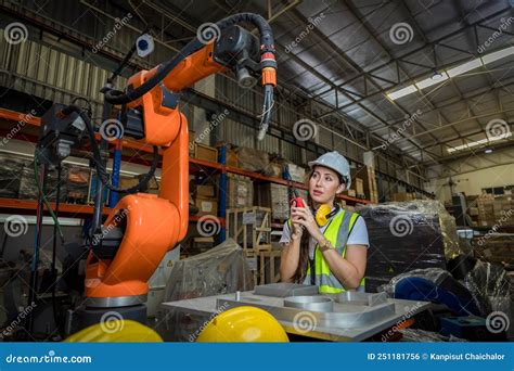 Engineer Or Worker In Intelligent Factory Industrial Engineer Check