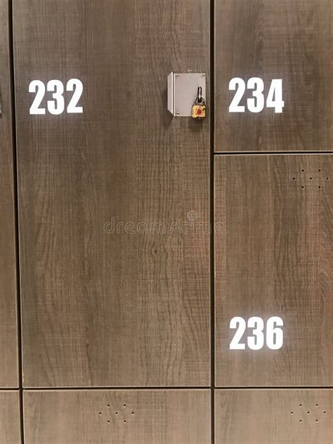 Lockers For Storing Objects In A Locker Room Stock Image Image Of