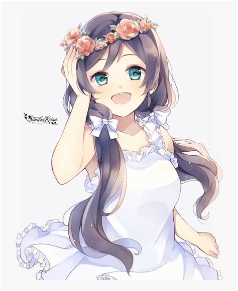 Anime Girl With Flower Crown Drawing Best Flower Site
