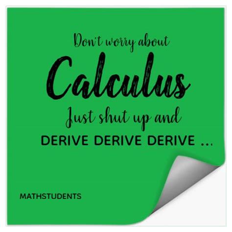 Calculus Math Stickers Sold By Rick Witherspoon Crps Sku 26346982