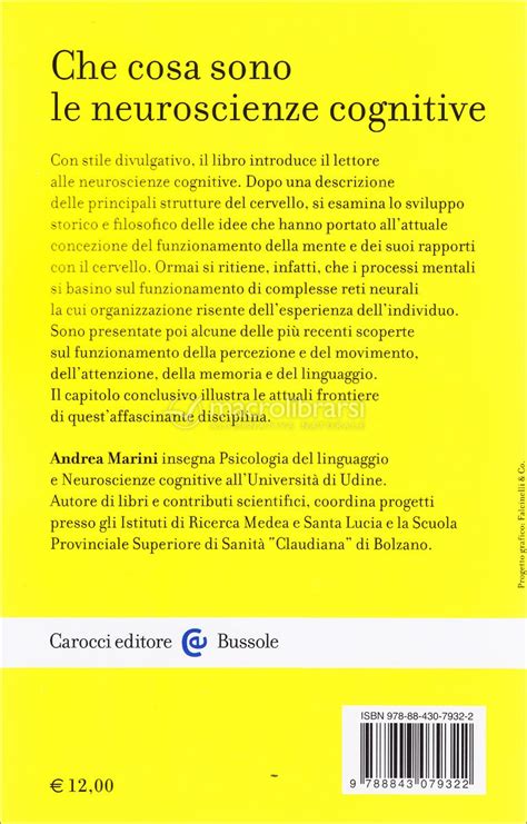 Che Cosa Sono Le Neuroscienze Cognitive — Libro Di Andrea Marini