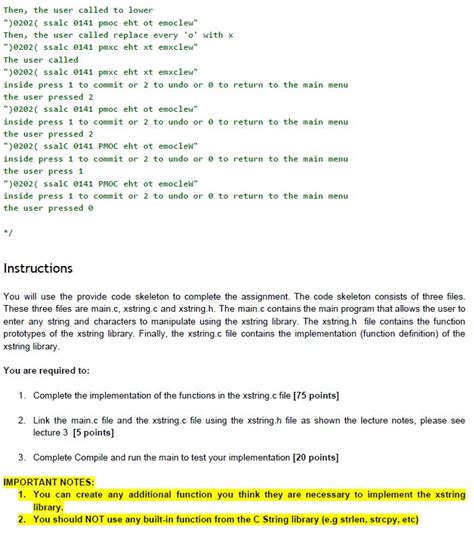 Solved Problem Overview You Will Implement A Basic String Chegg Com