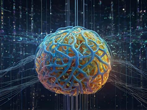 Neural Network Deep Learning Shimmering Brain Iridescent Artificial Intelligence