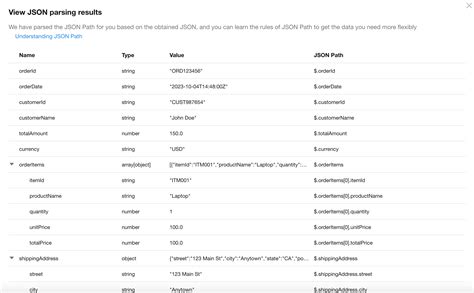 Node JSON Parsing HAP