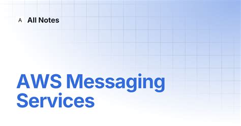 Aws Messaging Services All Notes