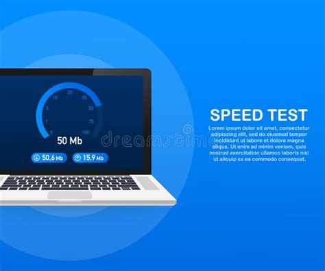 Speed Test On Laptop Speedometer Internet Speed 100 Mb Website Speed