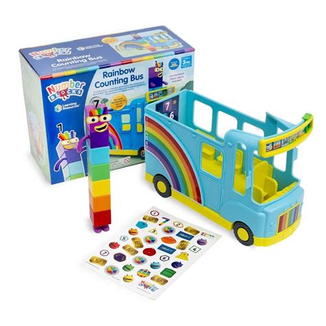 Learning Resources Numberblocks Rainbow Counting Bus Abc School Supplies